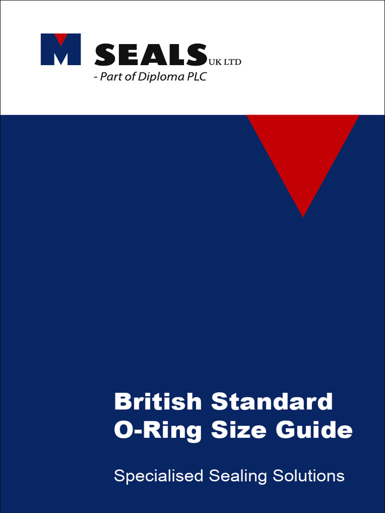 British Standard Oring-Booklet | PDF | Pipe (Fluid Conveyance) | Materials