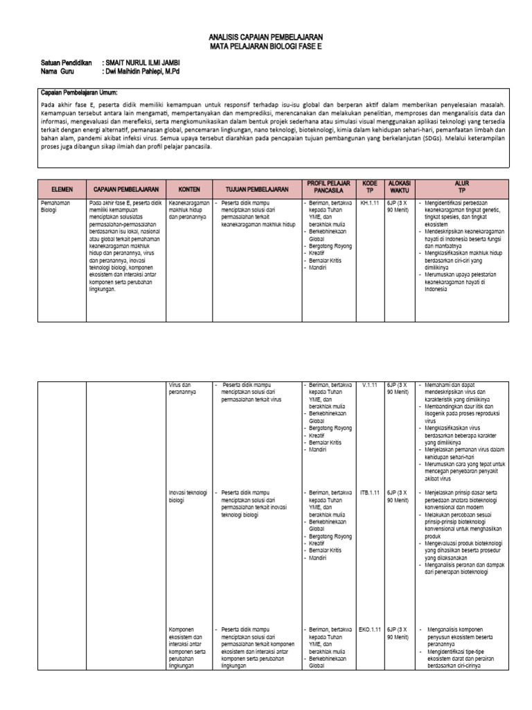 Format Analisis CP | PDF