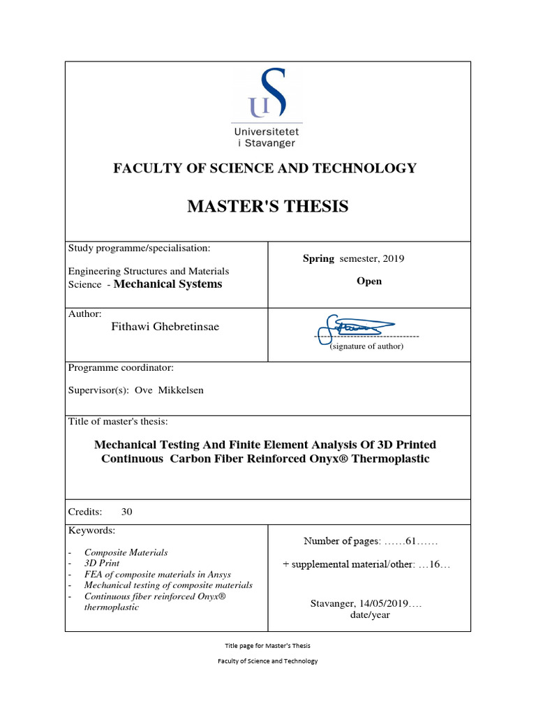 (9pdf - Net) Mechanical Testing and Finite Element Analysis of 3d ... (9pdf - Net) Mechanical Testing and Finite Element Analysis of 3d ...