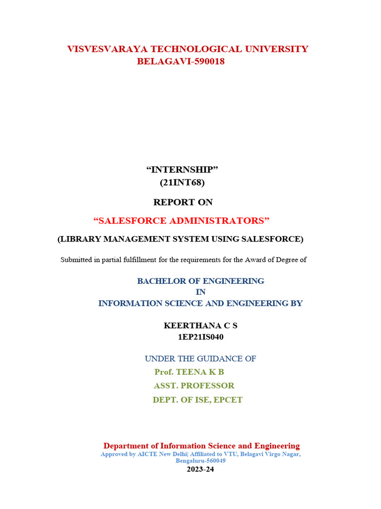 Salesforce Draft Report1 | PDF | Customer Relationship Management | Cloud Computing