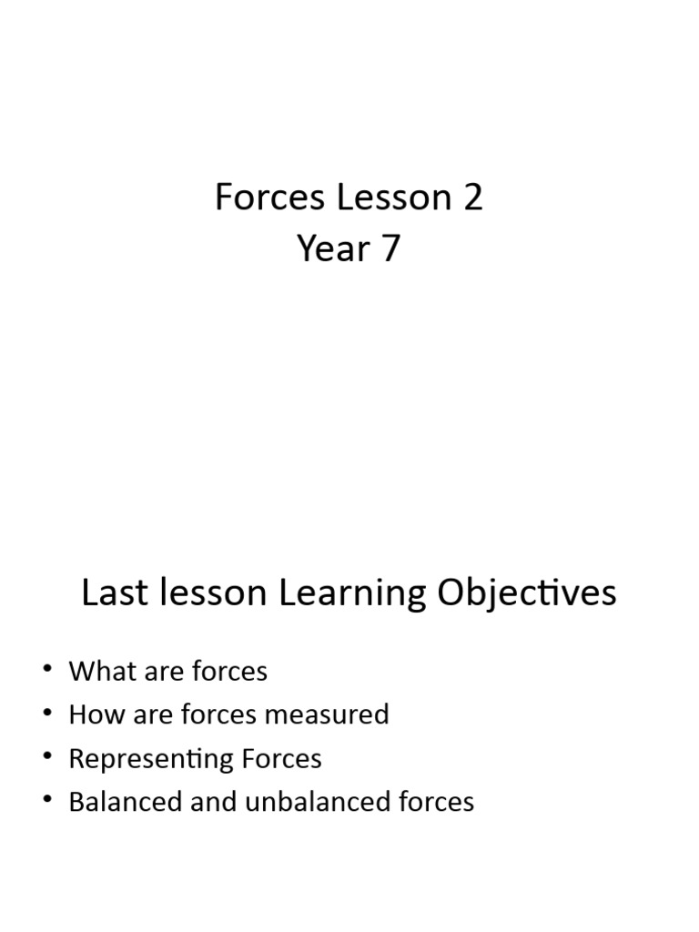 Forces Lesson 2 | PDF | Accuracy And Precision | Force