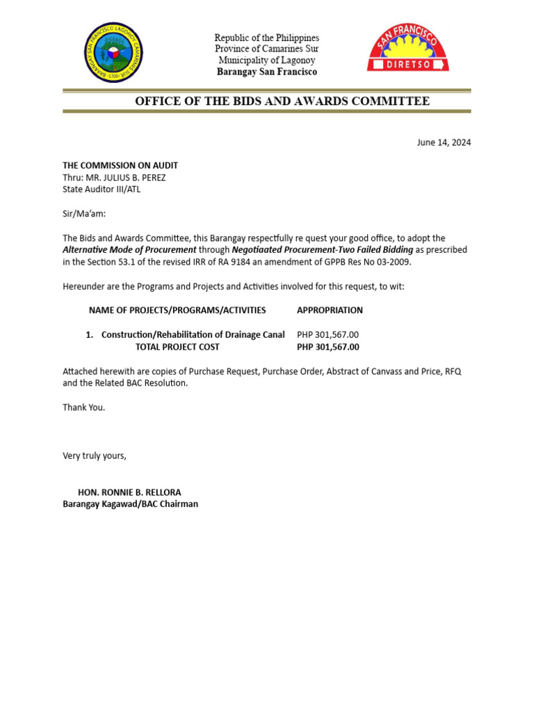 1 Letter To Coa | PDF | Law