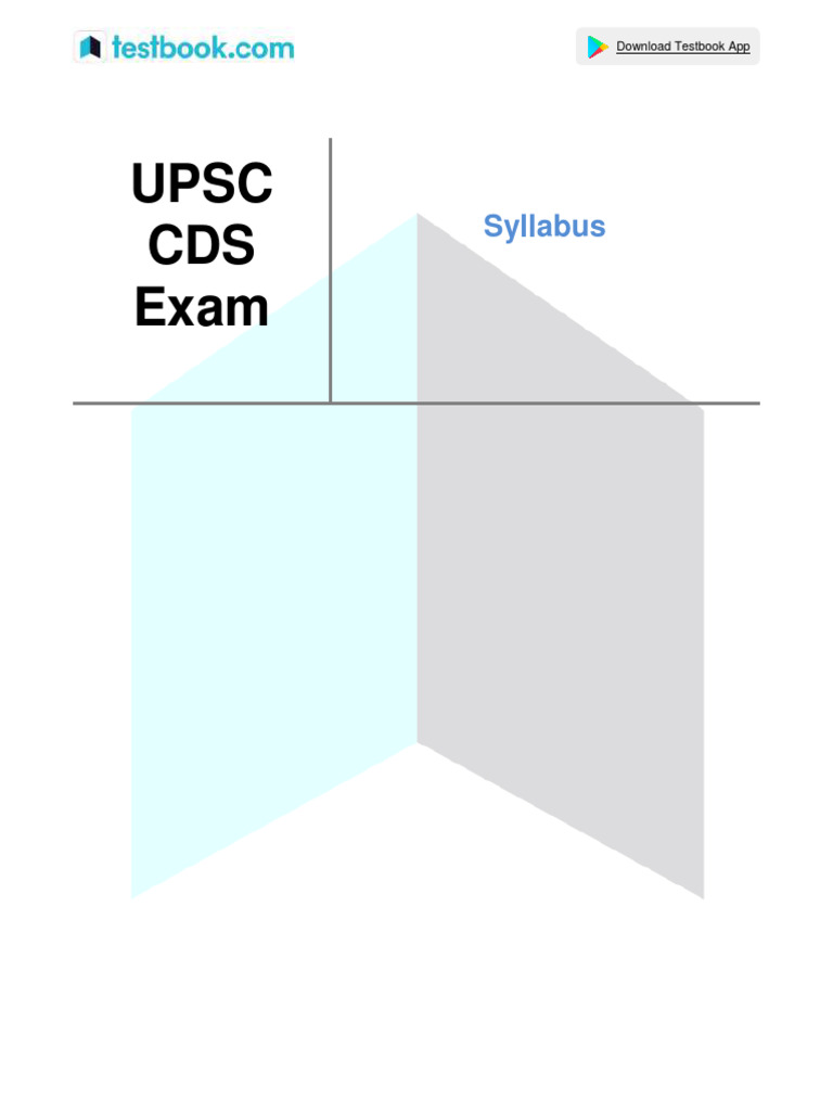 UPSC CDS Exam Syllabus Overview | PDF | Factorization | Equations