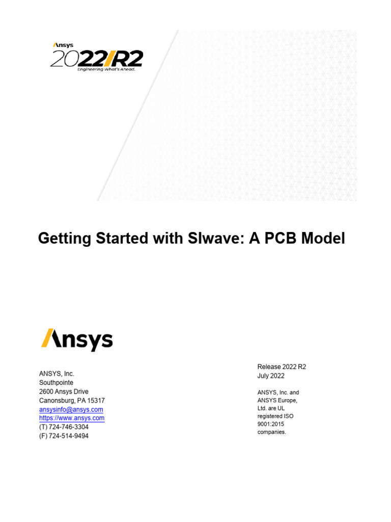2022 SIwave Getting Started Guide | PDF | Electrical Impedance | Alternating Current