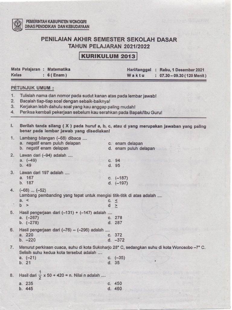 Pas KLS 6 TP 21 22 Mat | PDF