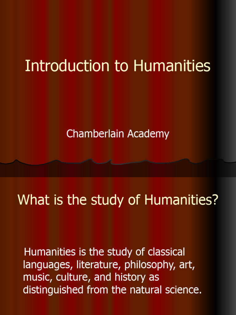 Overview of Humanities Studies | PDF