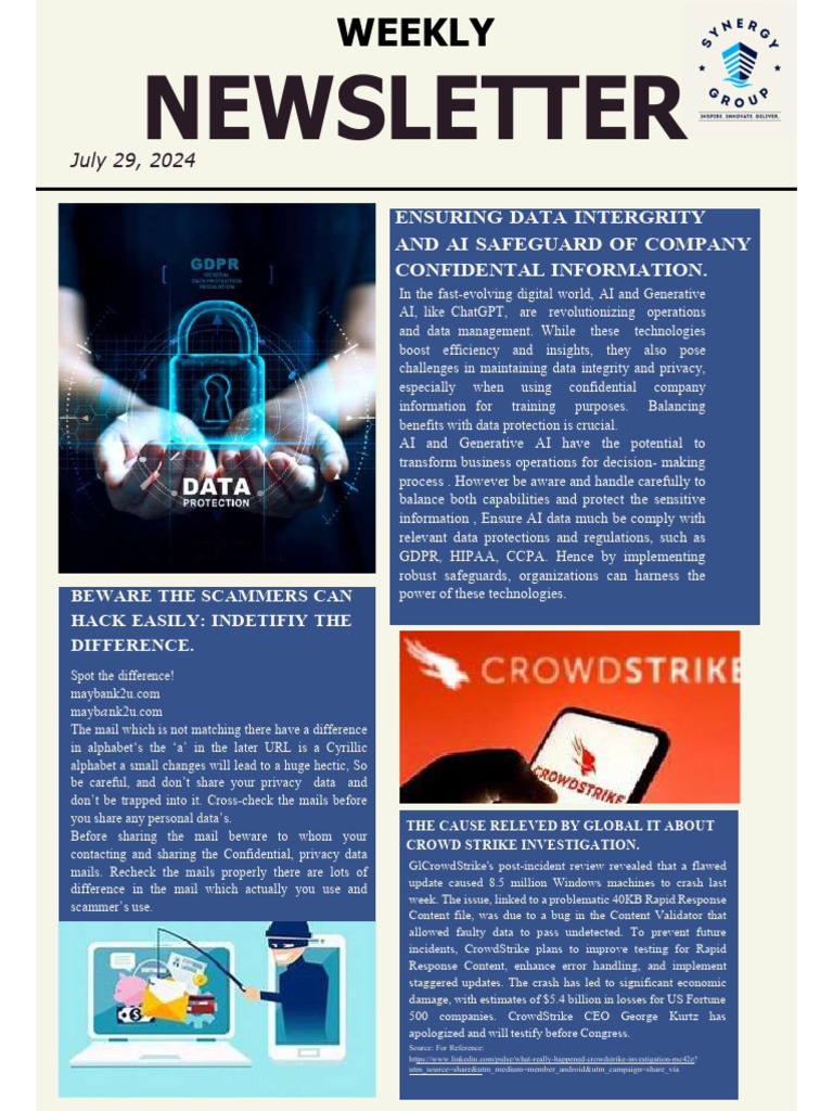Cyber Security Weekly News Letter | PDF | Artificial Intelligence ...