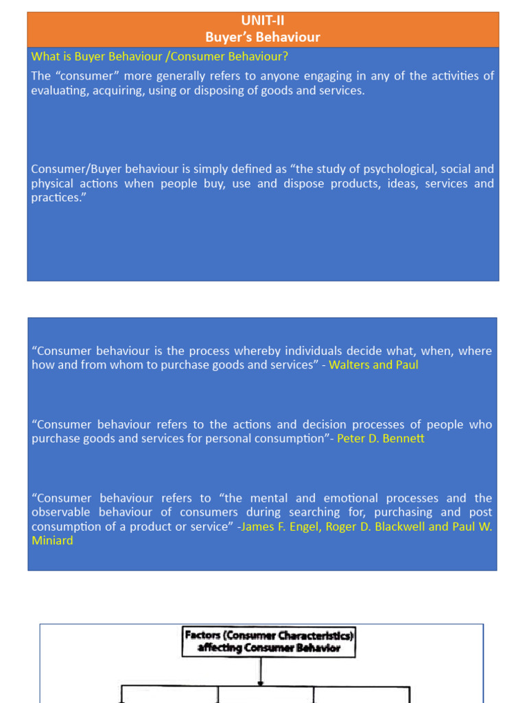 MM-UNIT-II-PPTs | PDF | Consumer Behaviour | Market Segmentation