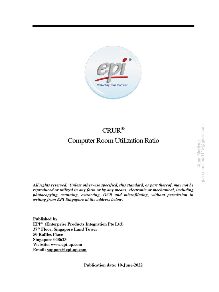 EPI Computer Room Utilization Ratio | PDF | Data Center | Intellectual ...
