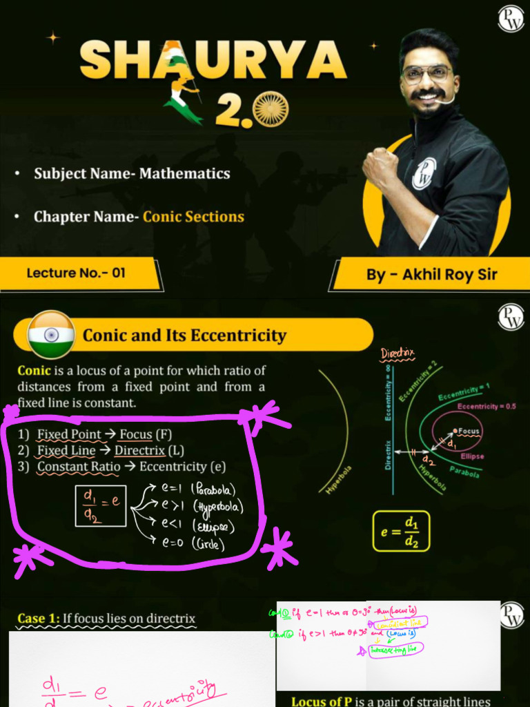 Conic Section 2d Equation By Akhil Sir Pdf