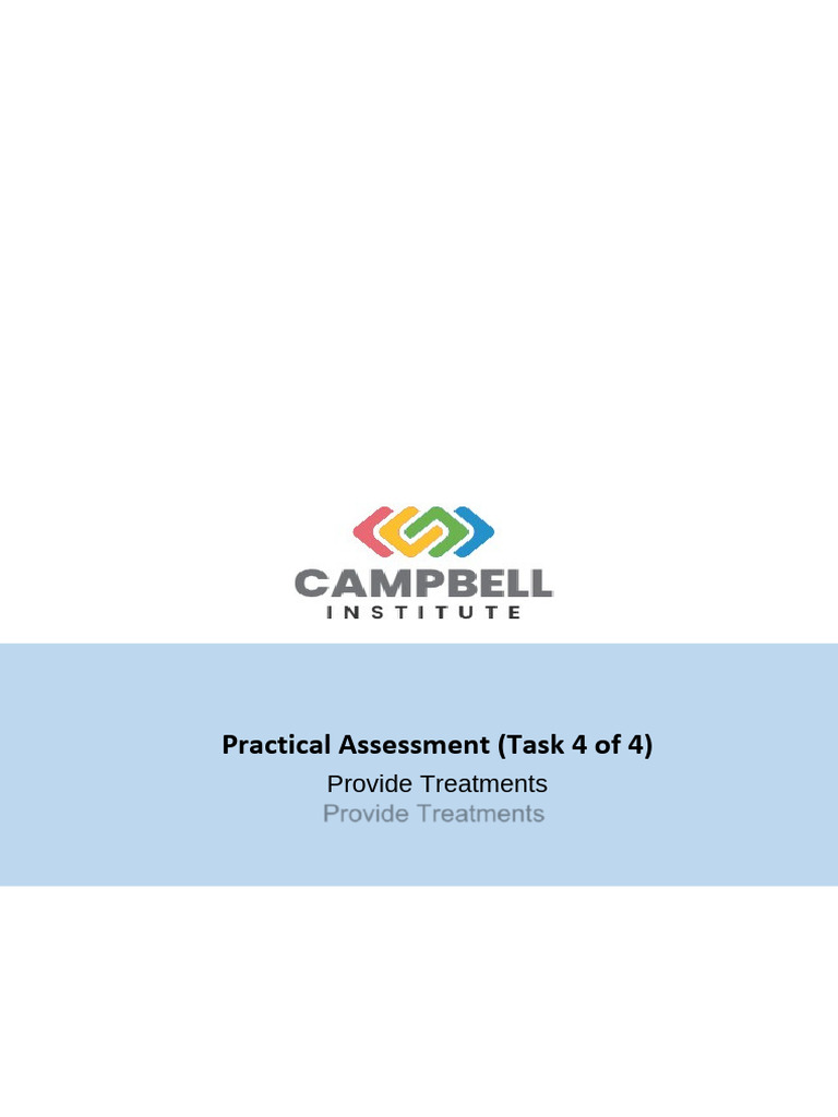 Ranveer Provide Treatment - Assessment Task 4 PDF | PDF | Hair | Hairdresser