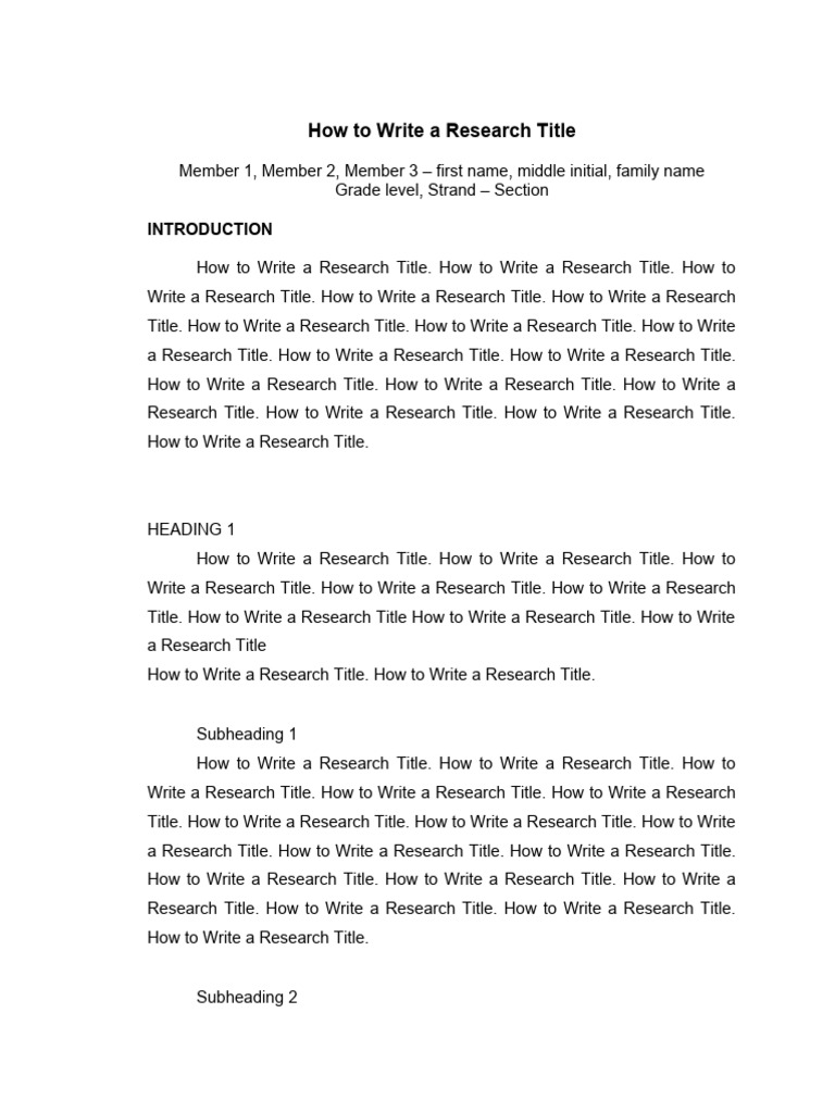 Crafting Effective Research Titles | PDF | Foreign Language Studies