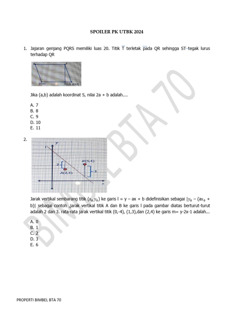 Spoiler PK PM Utbk 2024 | PDF