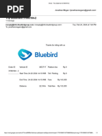 Blue Bird Taxi Trip Receipt 2024 | PDF