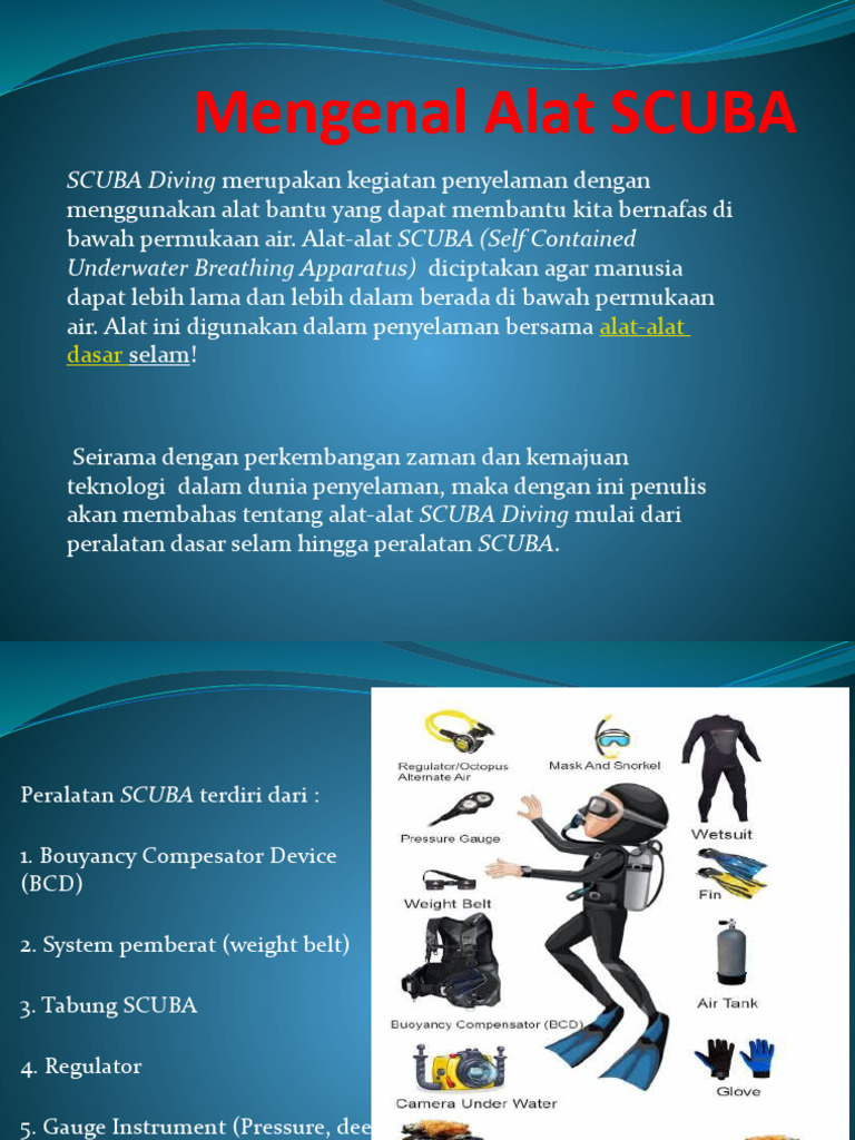 Panduan Alat SCUBA Diving Terlengkap | PDF | Teknologi & Rekayasa
