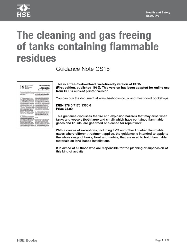 Gas Freeing Tanks: Safety Guidelines | PDF | Combustion | Oxygen