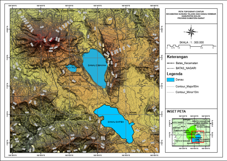 PETA CONTUR Gunung Talang | PDF