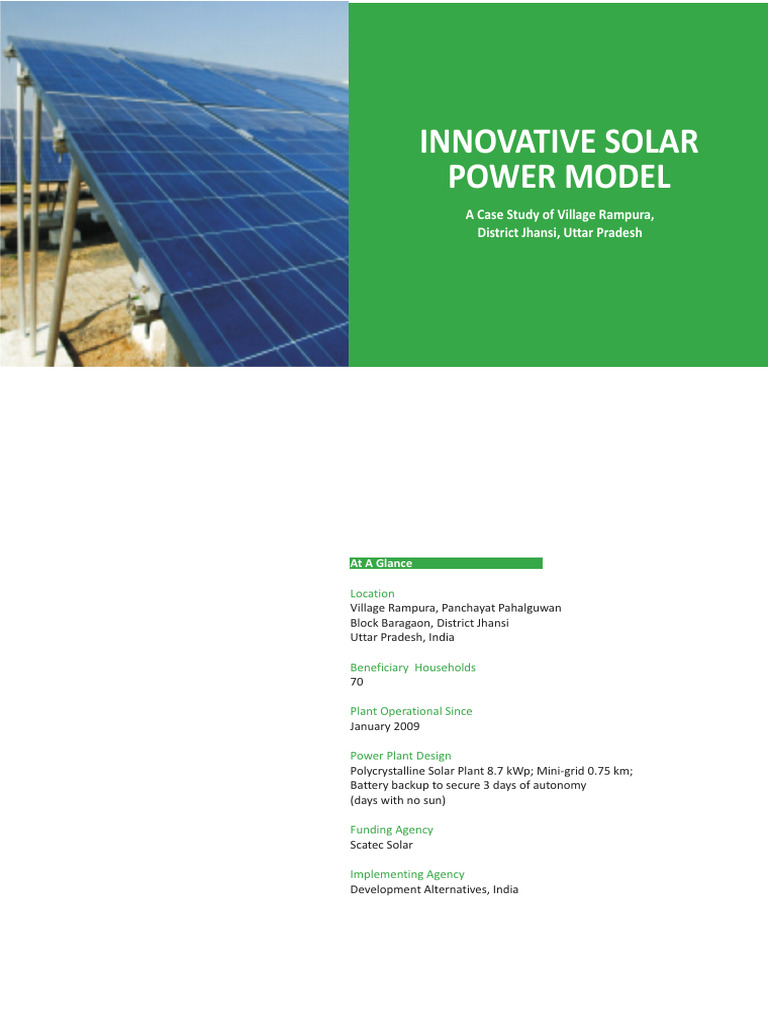 Solar Energy Case Studies | PDF | Solar Power | Power Station