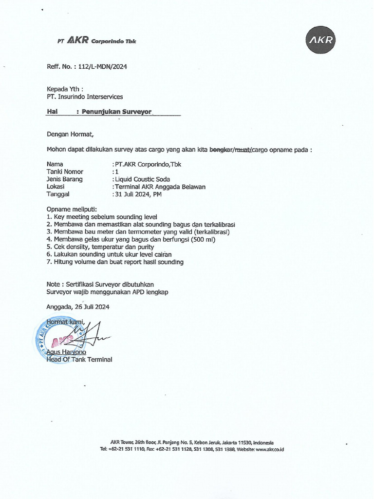 SPK Stok Opname Juli 2024 (Insurindo) - 1 | PDF