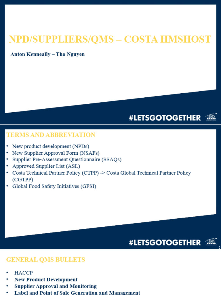 QMS Update 2024 | PDF | Regulatory Compliance | Food Safety