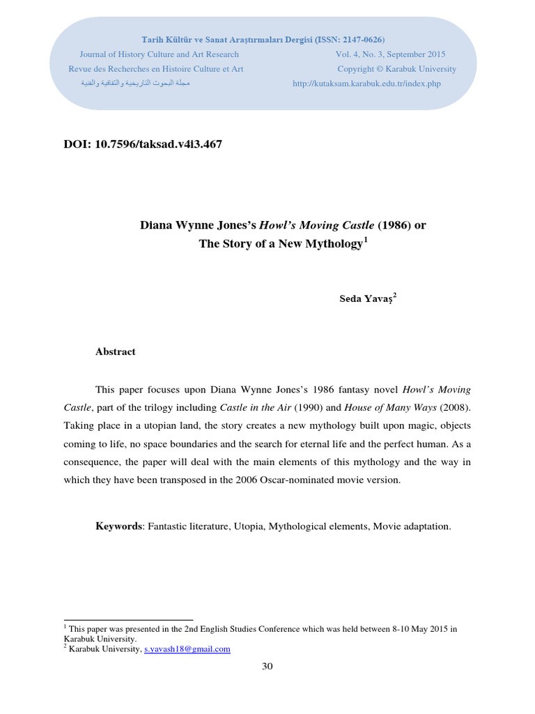 Howl's Moving Castle, Diana Wynne | PDF