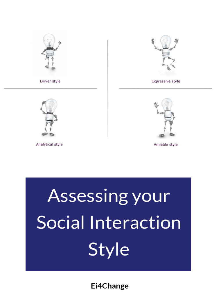 Assess Your Social Interaction Style | PDF | Self Awareness | Cognitive ...