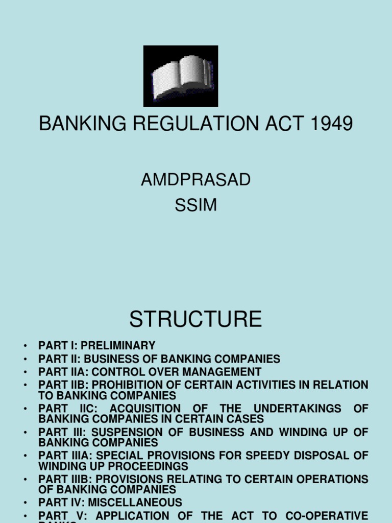 Banking Regulation Act 1949 | PDF | Deposit Account | Banks