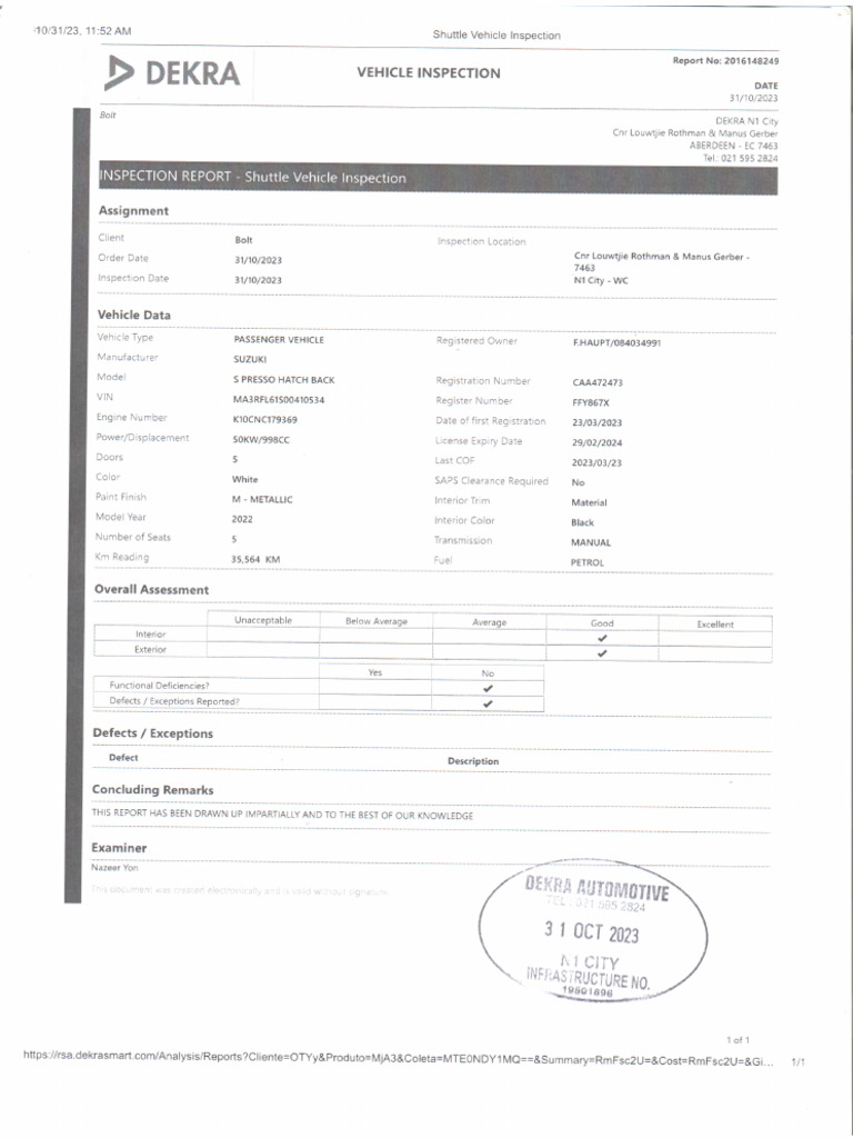 Dekra | PDF