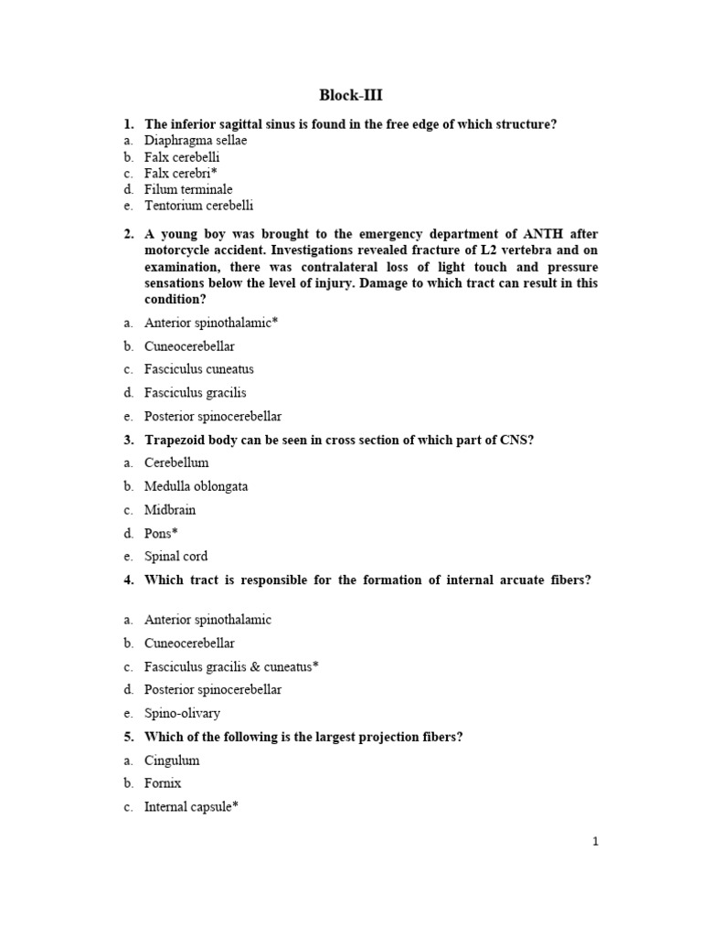EOB Block III Paper With Key Mcq-1 | PDF | Human Tooth | Dentin
