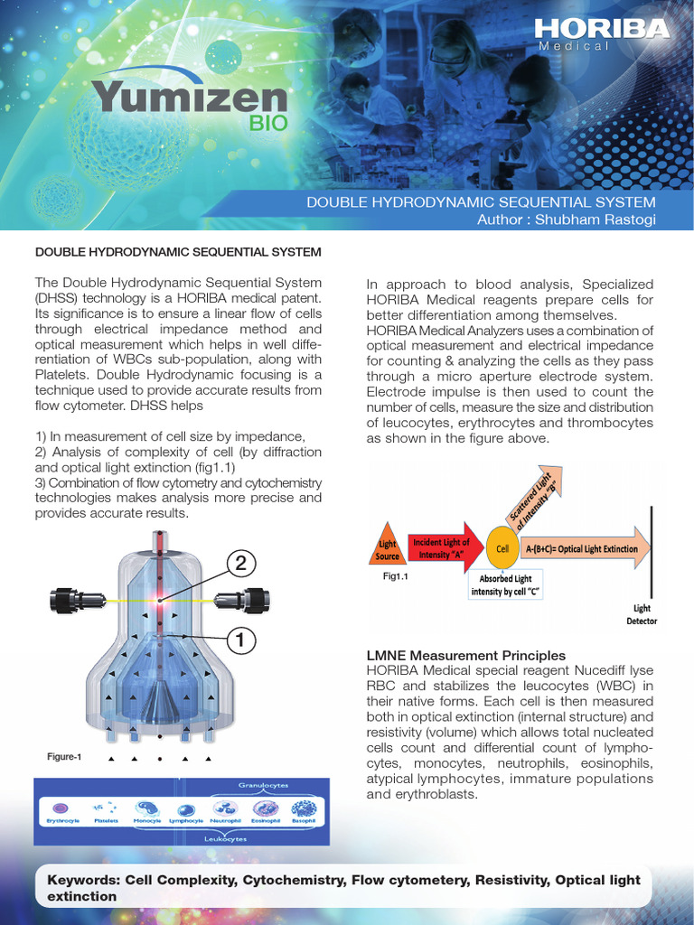 Double Hydrodynamic Sequential System Yumizen BIO HORIBA Medical | PDF ...