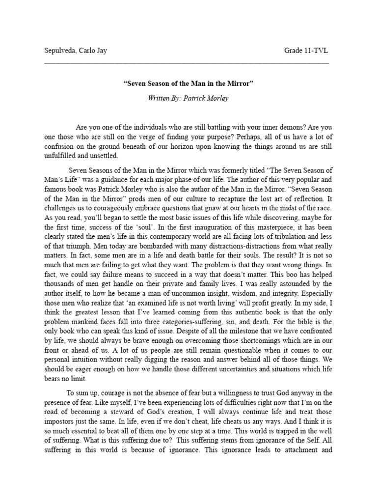 Seven Seasons of Reflection for Men | PDF
