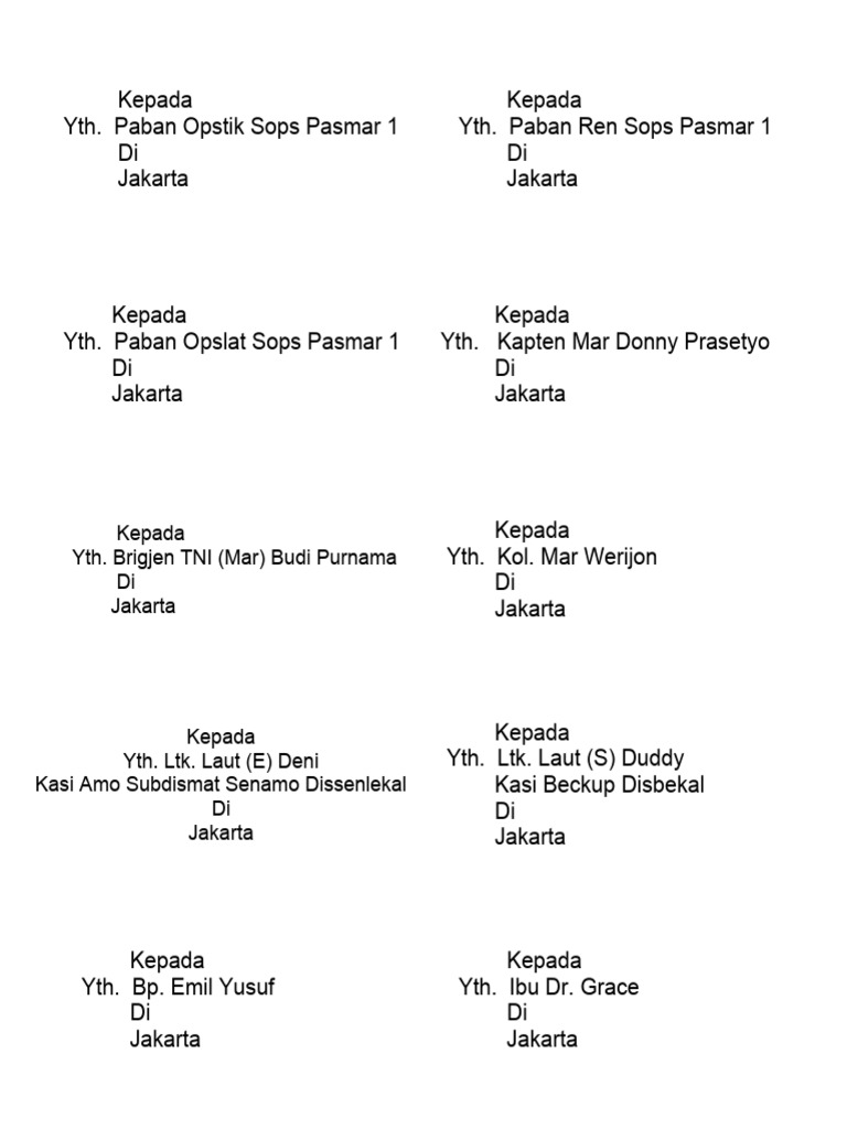Label TJ 121 Undangan sertijab 2018 | PDF