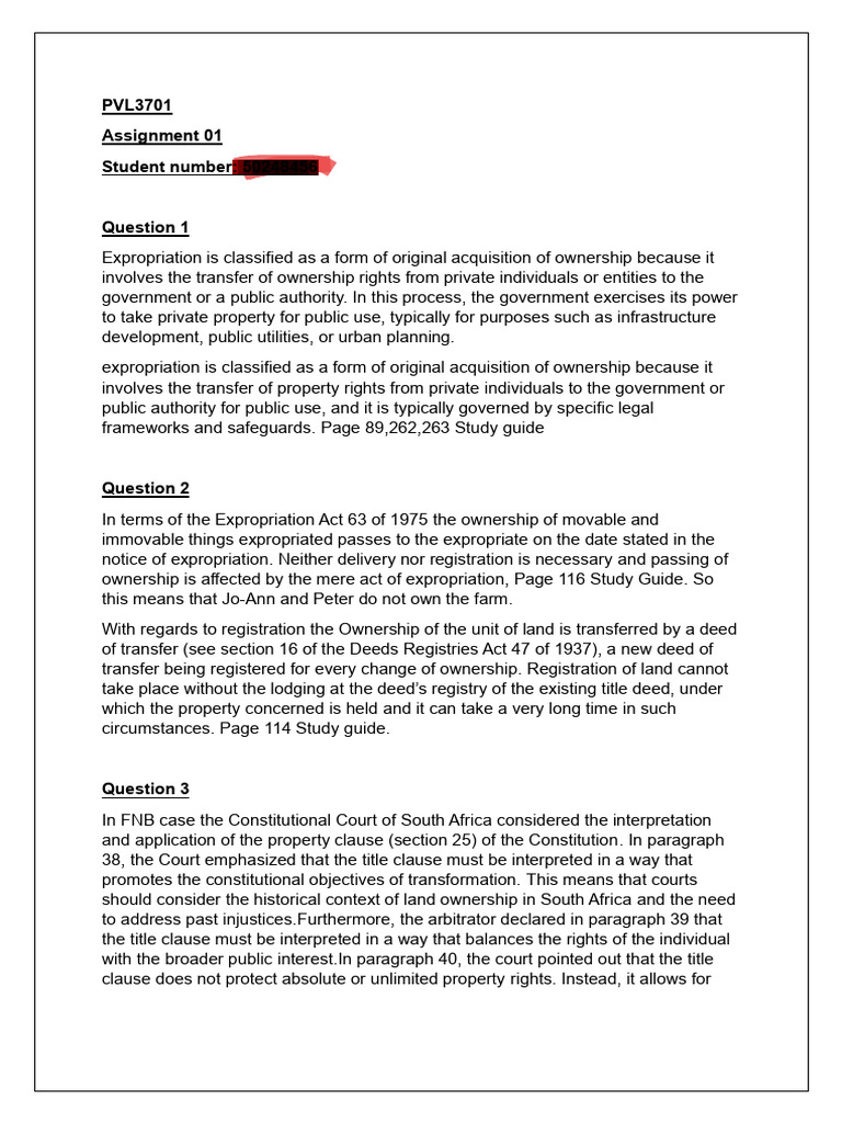 Expropriation and Property Law | PDF | Eminent Domain | Ownership