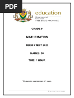 Grade 9 Project Term 3 | PDF | Numbers | Mathematics