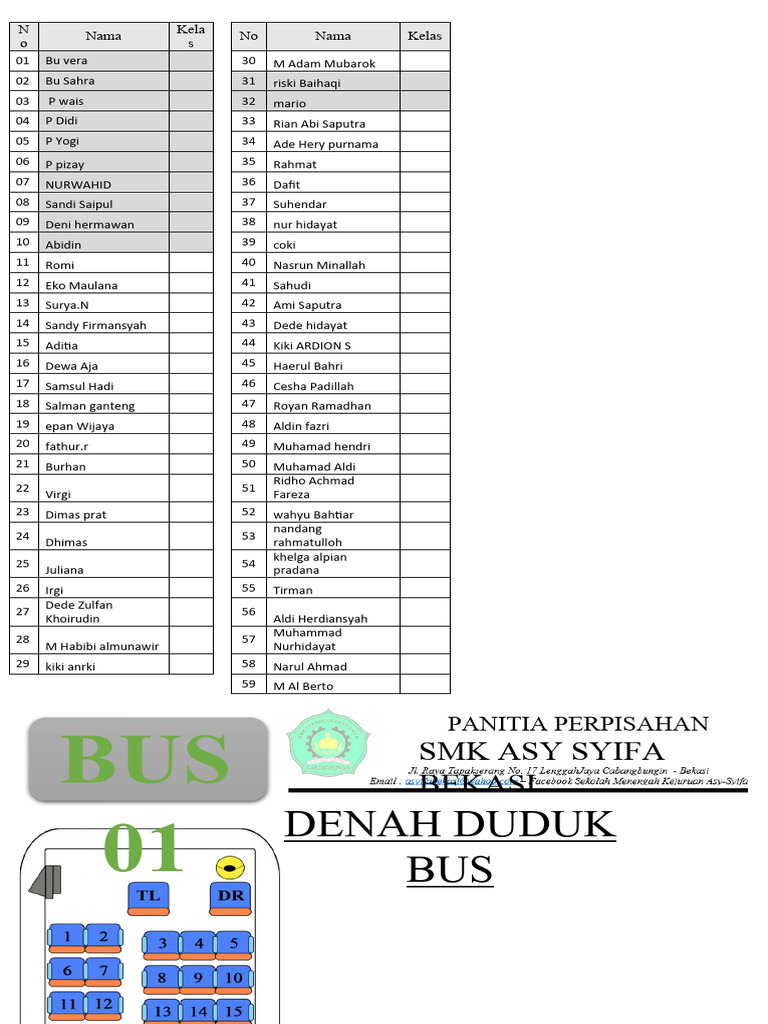 DENAH BUS | PDF