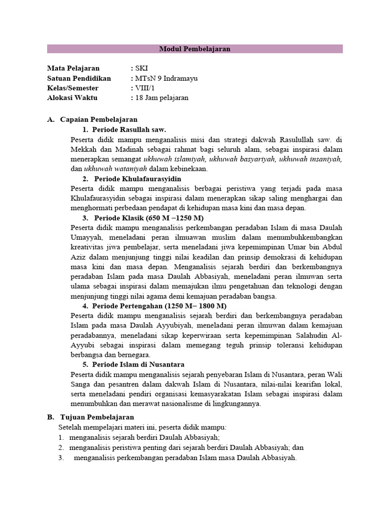 Modul Ajar Normal | PDF