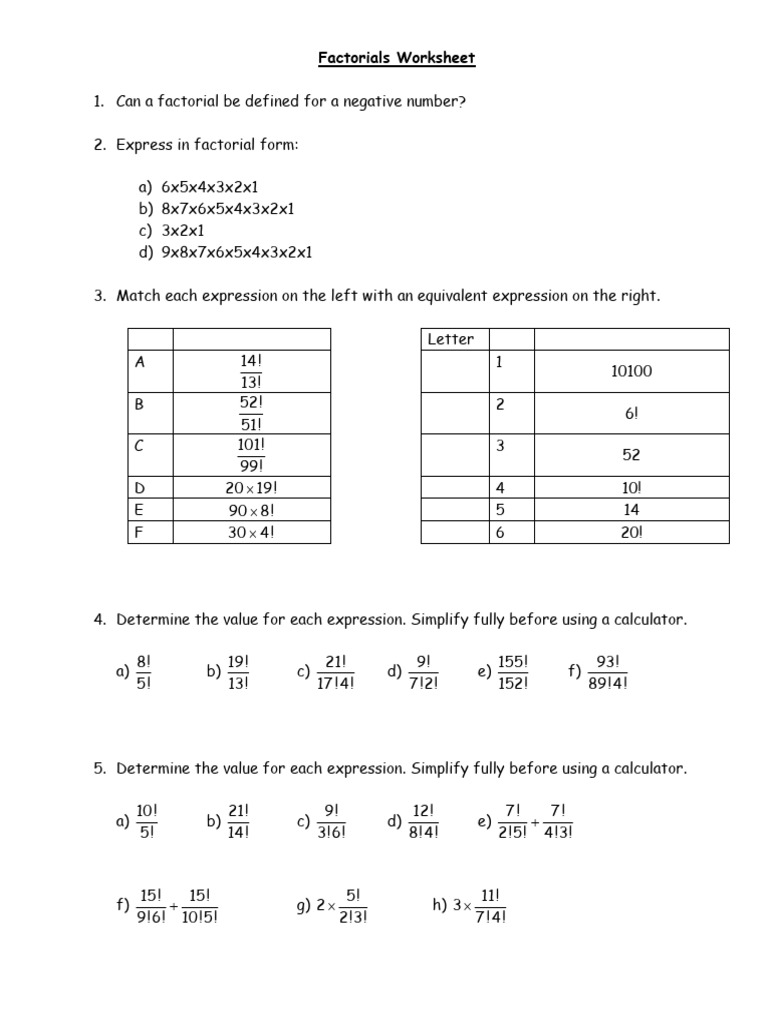 Uploads166916699960factorials A Module 1 2 PDF | PDF | Mathematics ...
