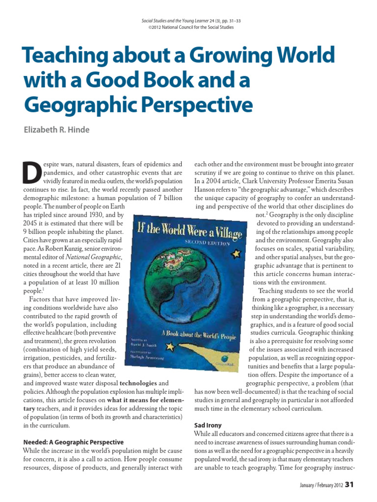 Teaching About A Growing World With A Go | PDF | Credit Card | Geography
