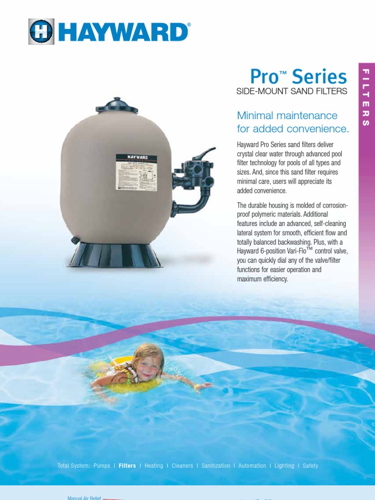 Hayward Pro Series Side Mount Brochure | PDF | Valve | Equipment