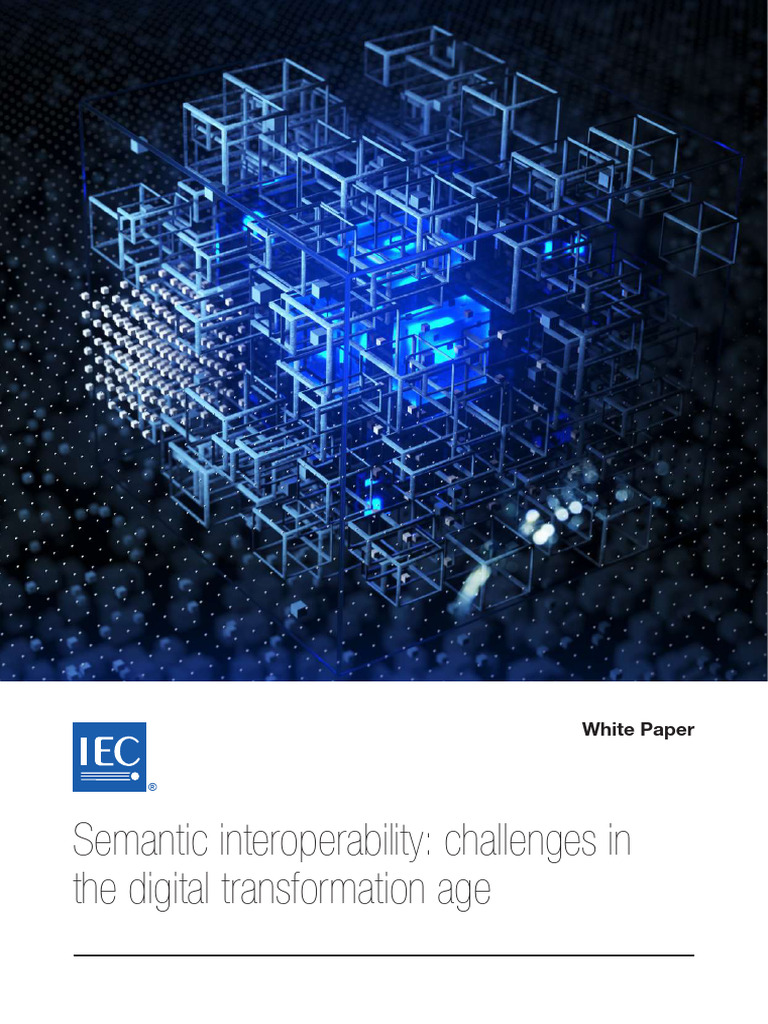 Iec WP Semantic Interoperability | PDF | Interoperability | Information