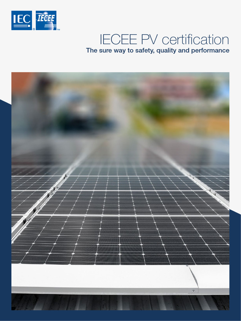 Iecee Brochure Pv-Certification A4 en LR | PDF | Photovoltaics ...