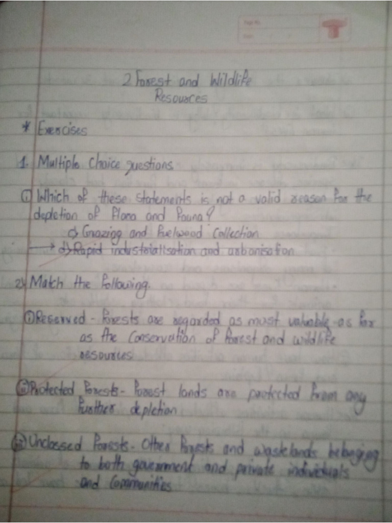 Forest And Wildlife Resources Pdf