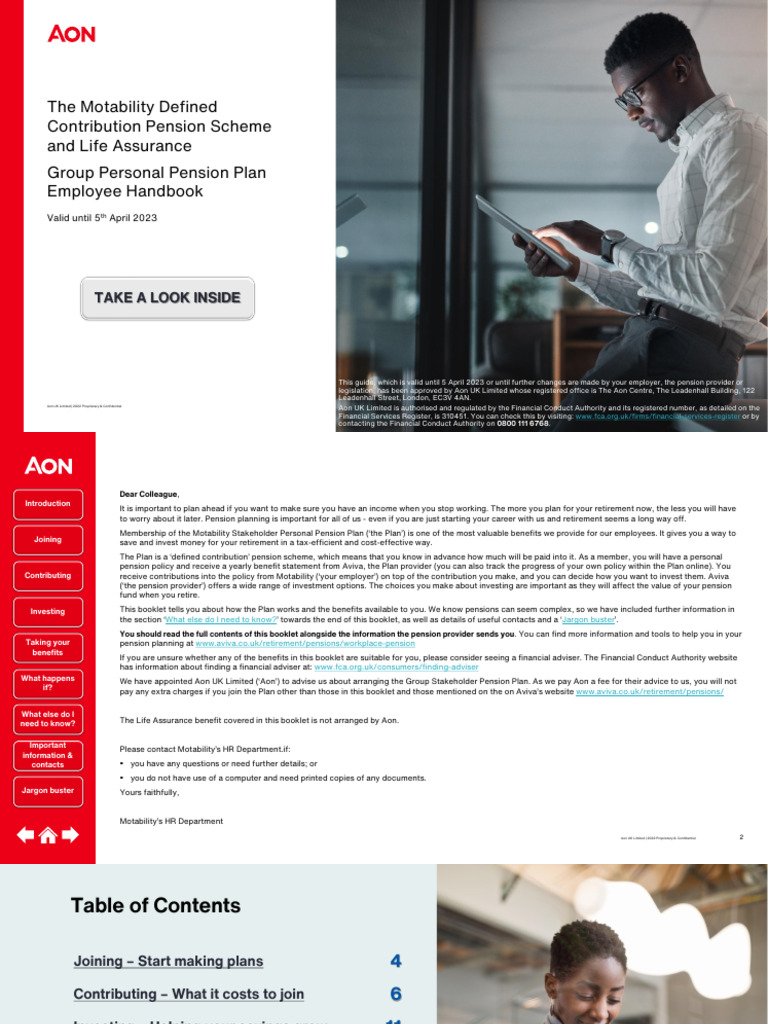 AON Pension Guide | PDF | Pension | Taxes