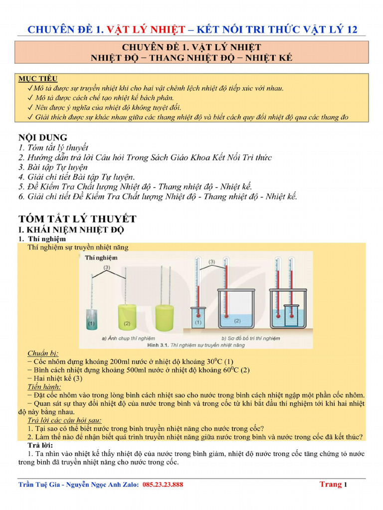 Nhiet Do Thang Nhiet Do Nhiet Ke | PDF