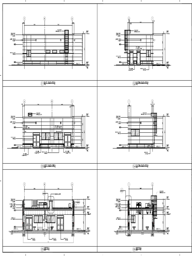03 Sample 2 - Architectural Elevations & Sections | PDF