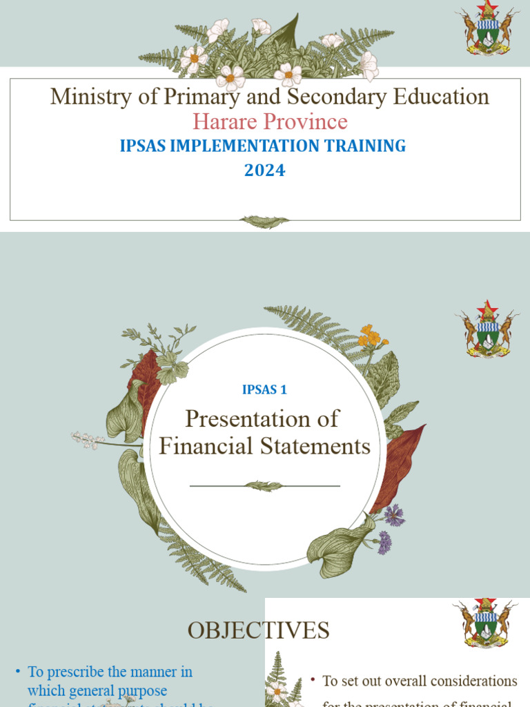 IPSAS 1 Financial Statement Training | PDF | Financial Statement ...