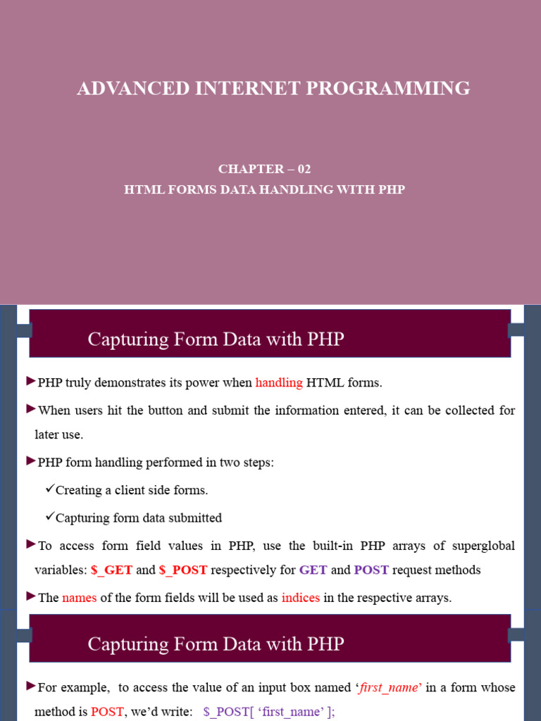 PHP CH-02 | PDF | Php | Computer File
