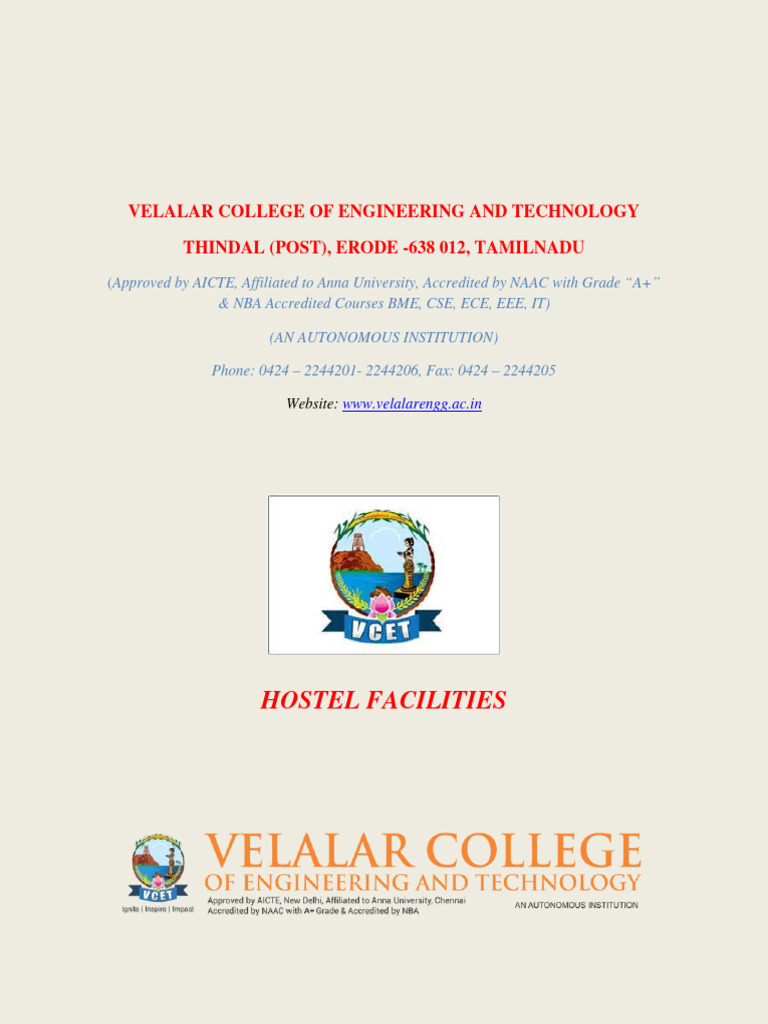 Hostel Facilities | PDF