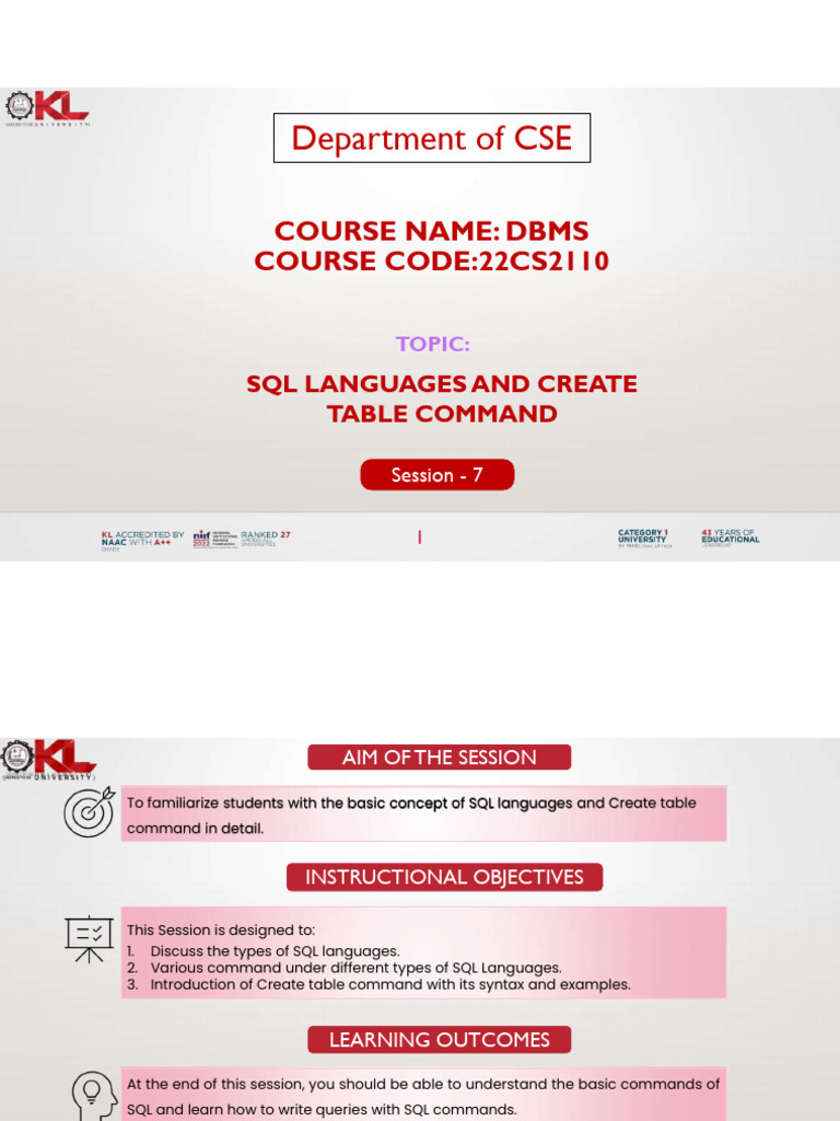 Session 7 | PDF | Sql | Databases