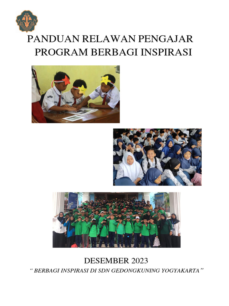 Panduan Relawan Pengajar SDGK Berbagi | PDF